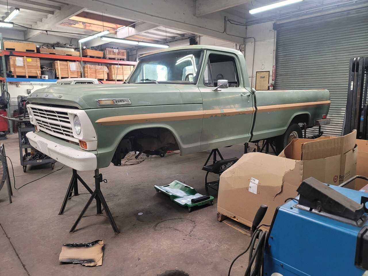 Ford 100 front lift kits installation - Autofab